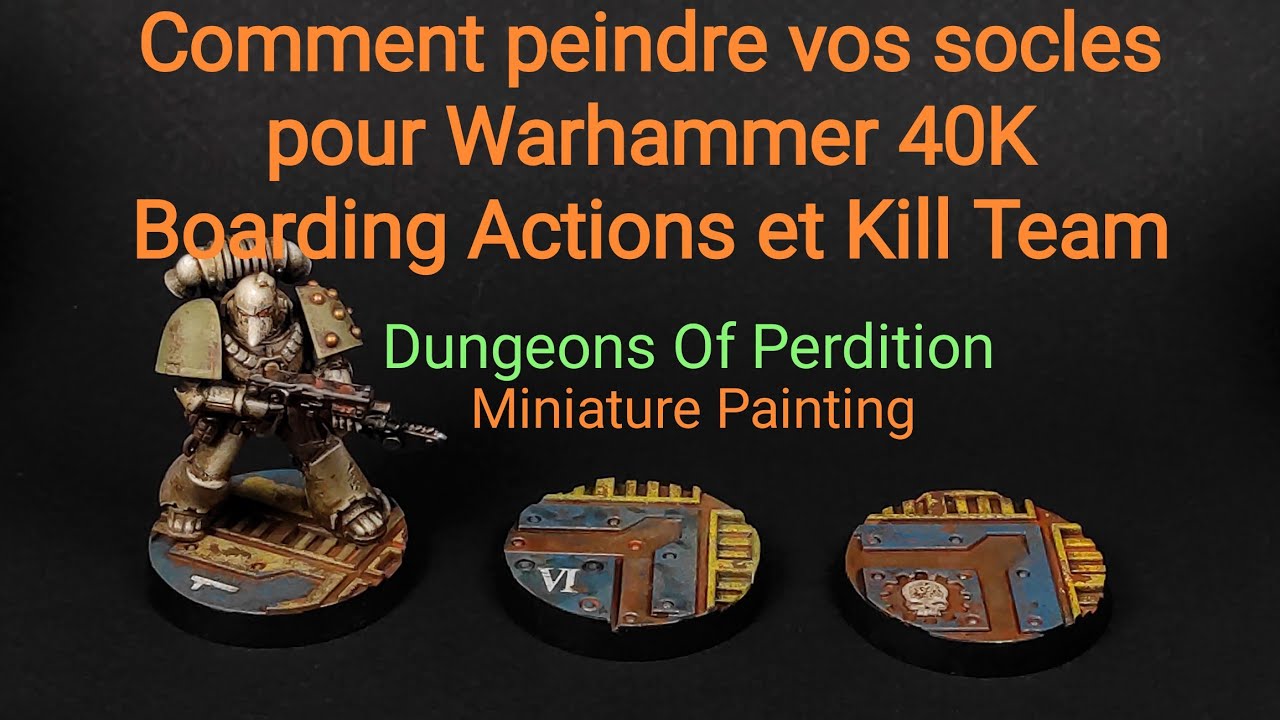Comment peindre vos socles simulant l'intérieur d'un space hulk pour Boarding Actions et Kill ...
