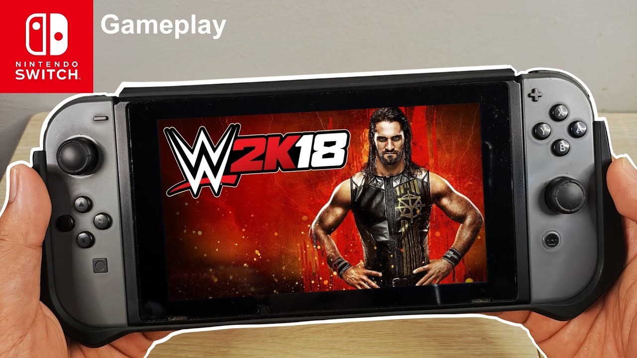 Wwe 2k18 Nintendo Switch V1 Handheld Gameplay Youtube