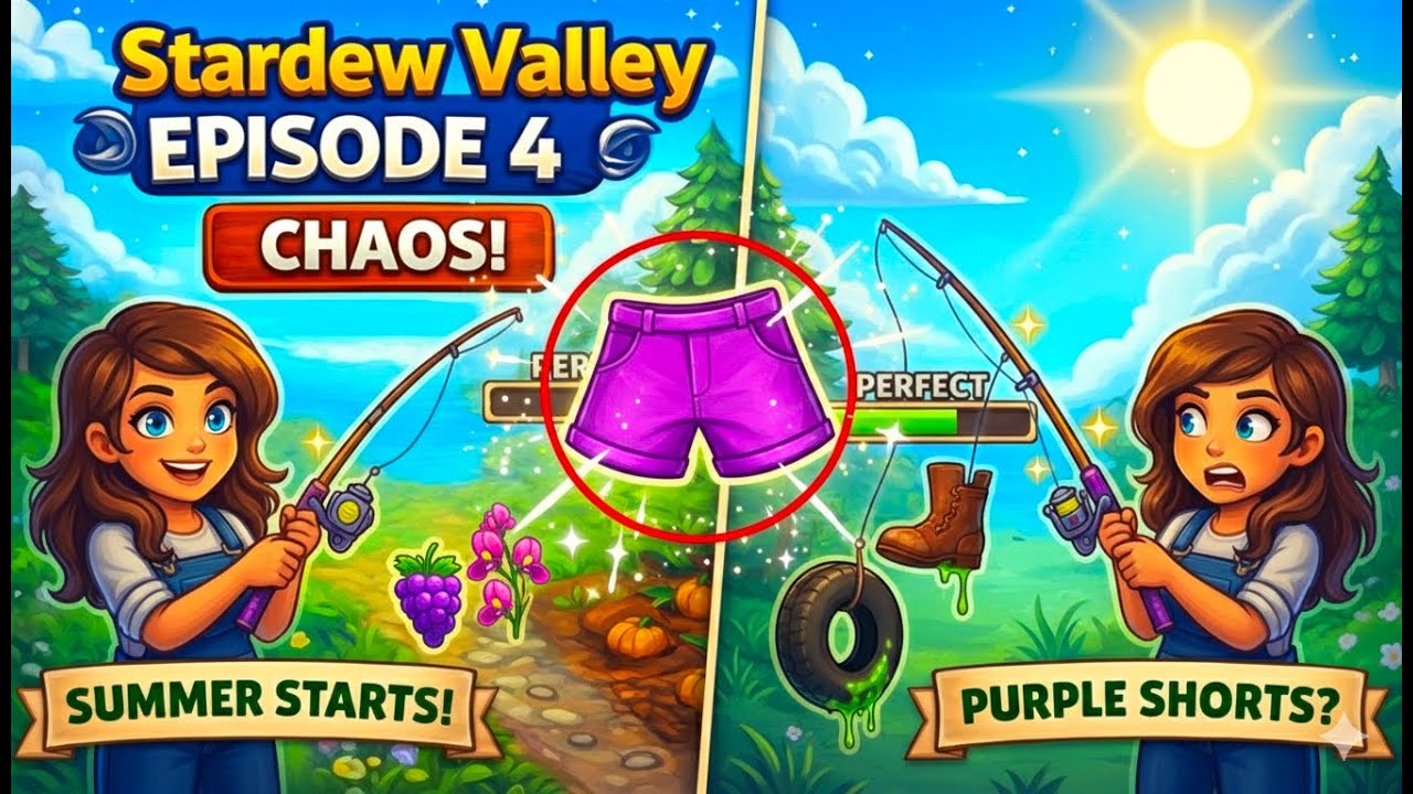 Stardew Valley Episode 4 – Summer CHAOS Begins! 🌞(Purple Shorts ...