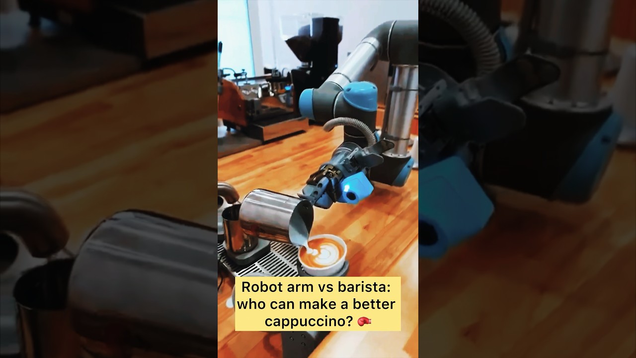 Perfect Cappuccino Made By Robot Barista Robotbaristacappuchinoautomation Technology