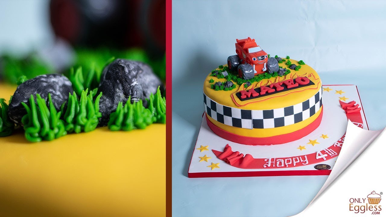 Blaze & The Monster Machines Cake - YouTube