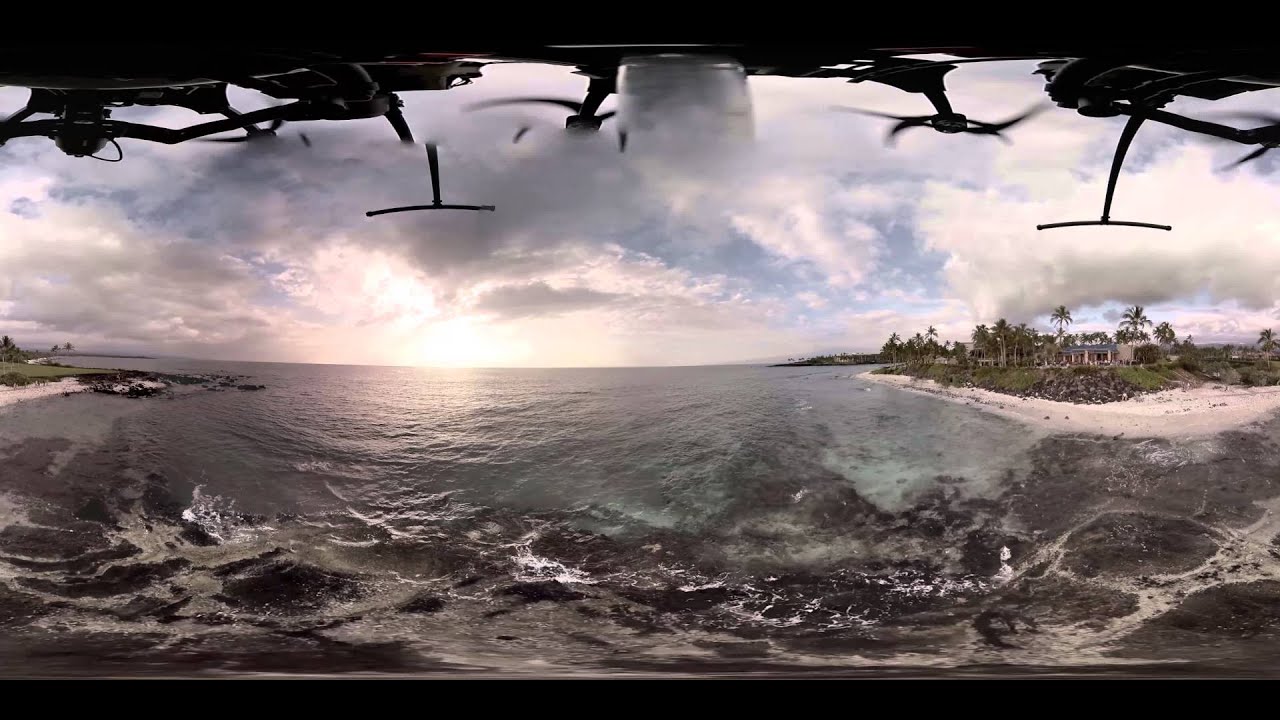 Anaeho'omalu Point - Big Island of Hawaii - 360 Aerial Panoramic @ 4K ...