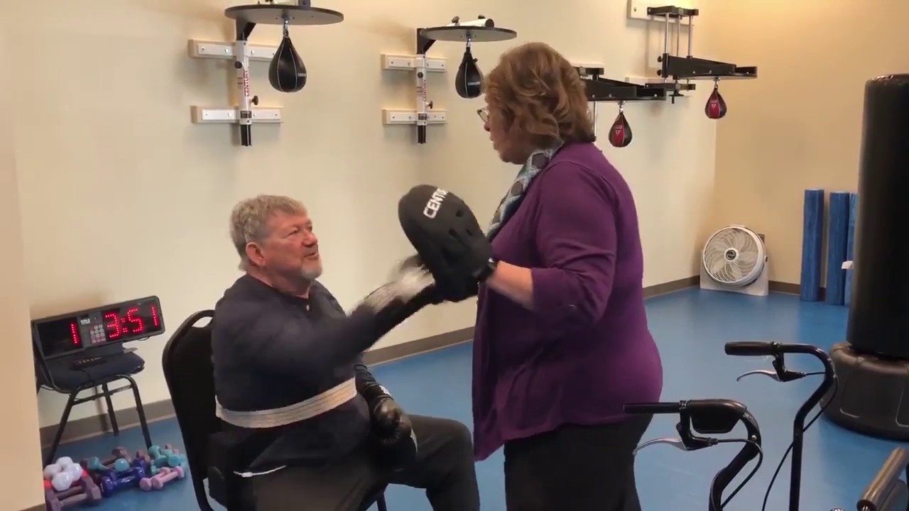 Rock Steady Boxing at Columbus Community Hospital video - YouTube