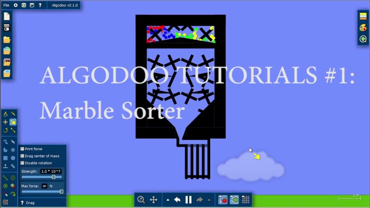 Algodoo Tutorials 1 Marble Sorter Youtube