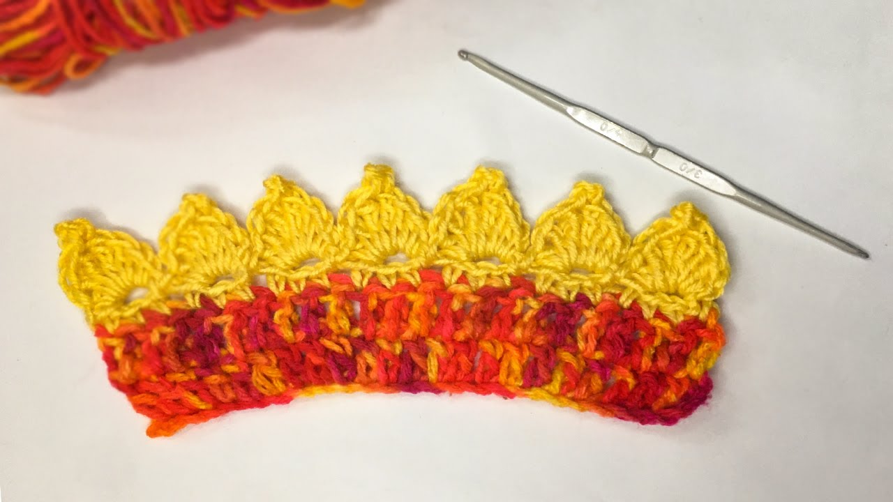 Crochet Flame Stitch | Edging Patterns for Shawl and Blankets by knit ...