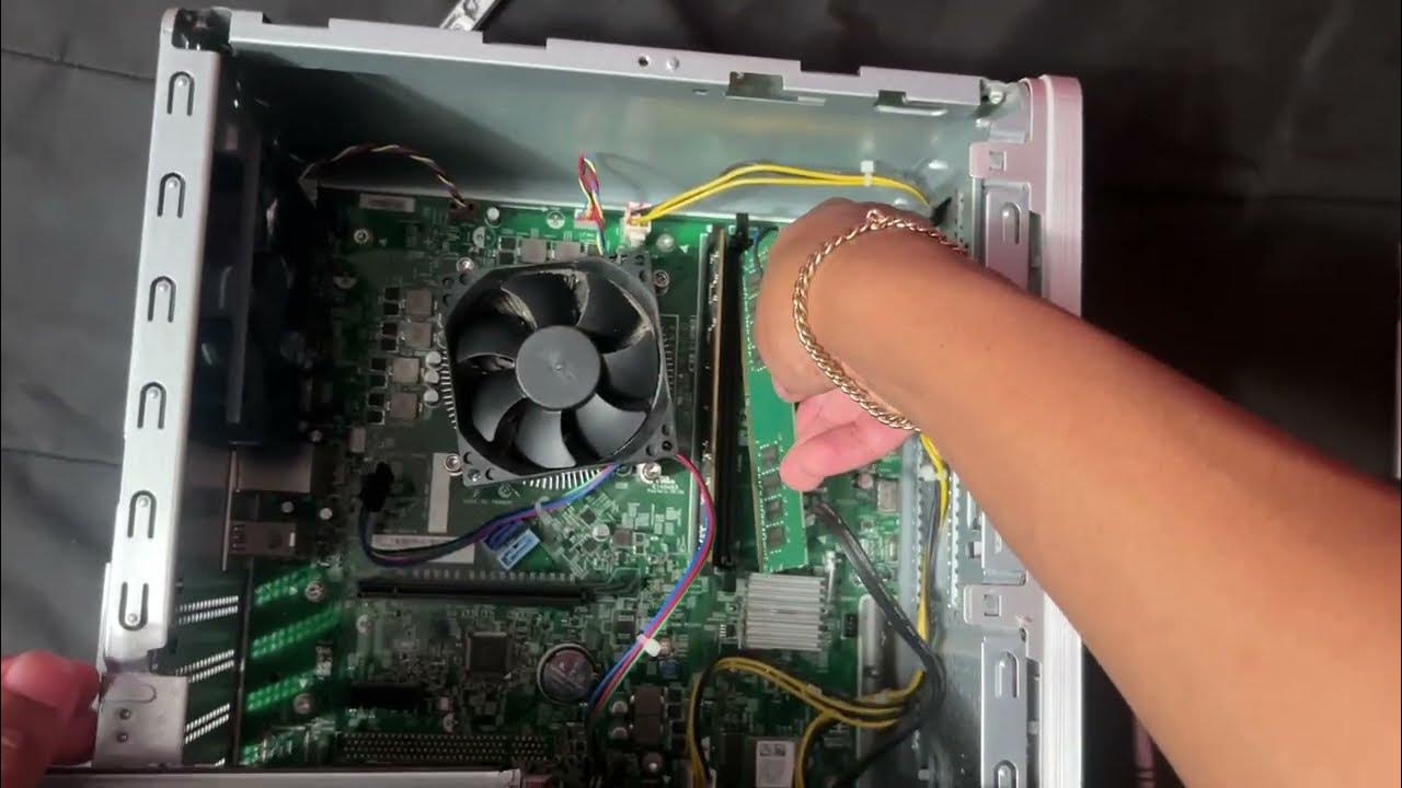 How To Install Ram Memory- HP Pavilion 590 Desktop PC - YouTube