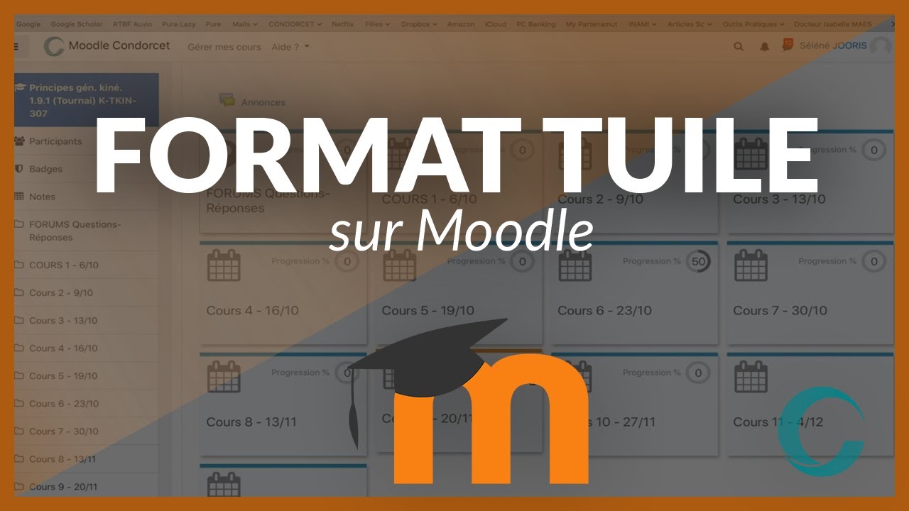 Embellir son Moodle - Format Tuile - YouTube