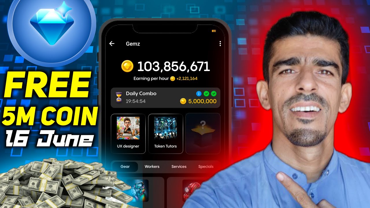 Gemz coin Combo new Today 16 June 2024 🤑 Gemz coin combo cards ...