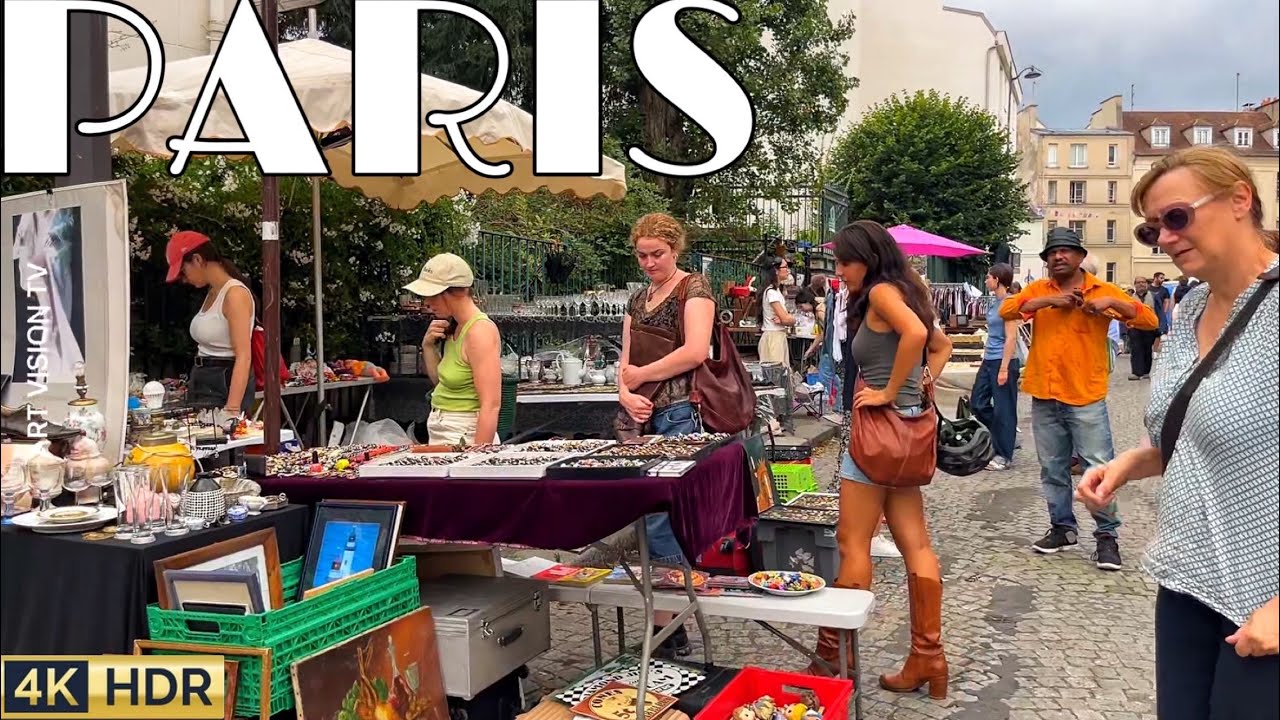 🇫🇷[PARIS 4K] "SUNDAY FLEA WALK" (4K60F EDITED VERSION) 30/JULY/2024 ...
