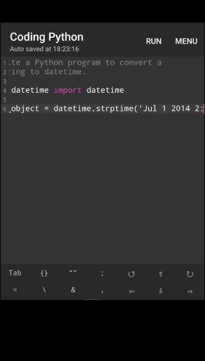 Write A Python Program To Convert A String To Datetimeshorts Python 6128