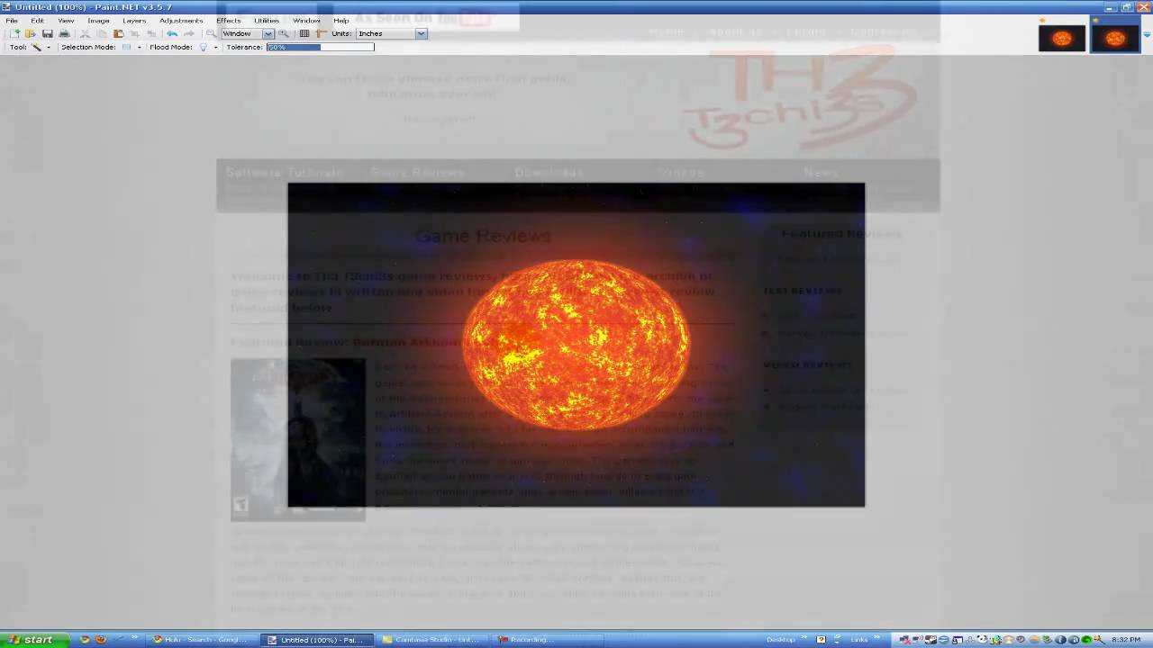 Paint.Net Creating a Realistic Sun - YouTube