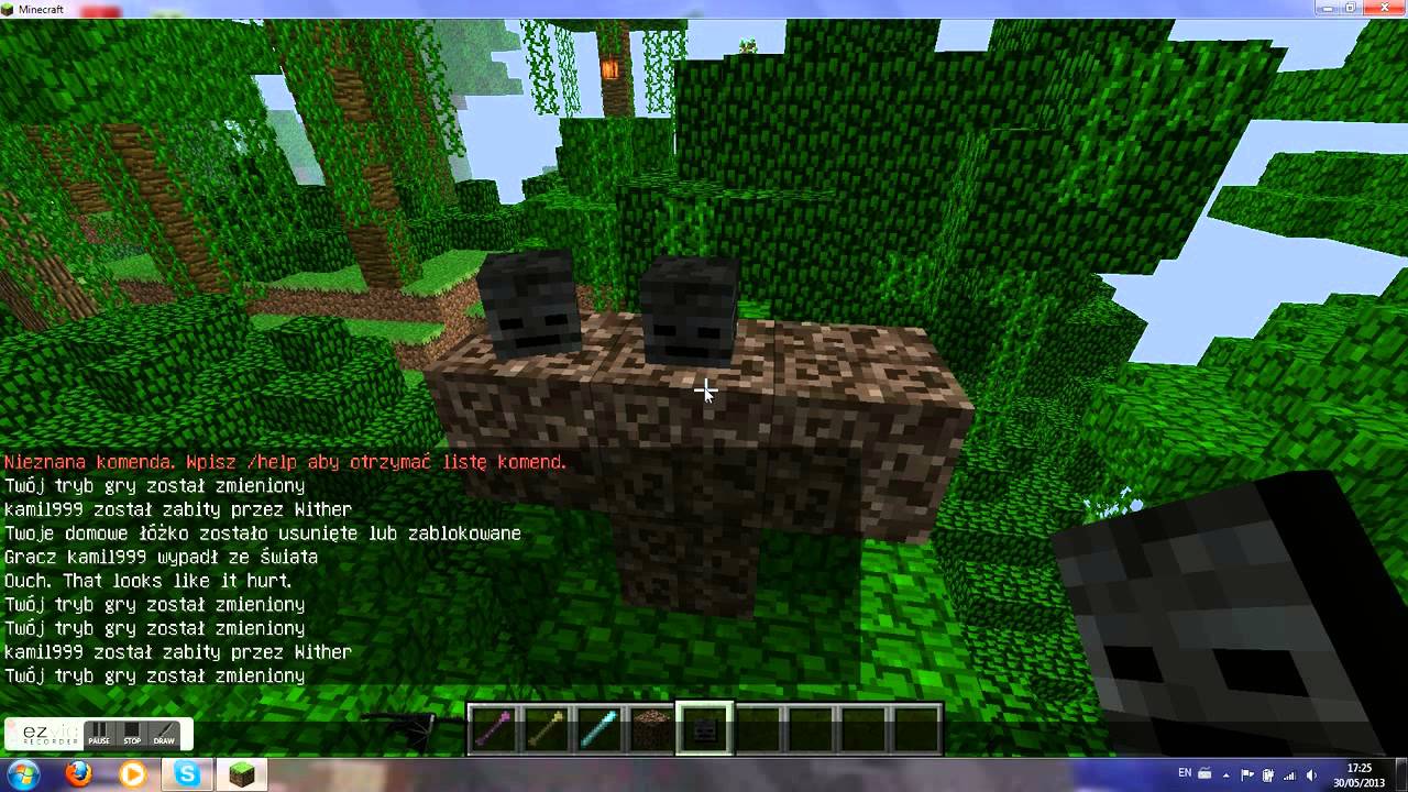 shape shifter mod z witherem i walka z witherem - YouTube