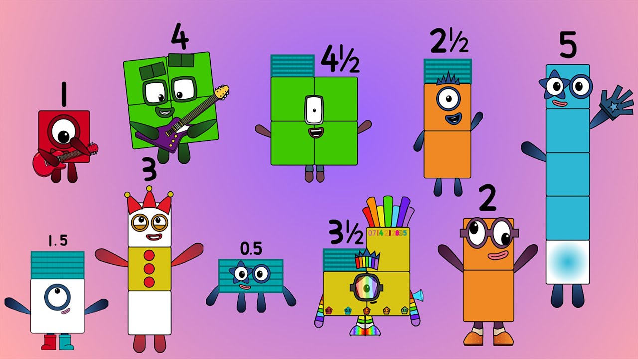 Numberblocks Band Halves Numberblocks-youtube Numberblock Band