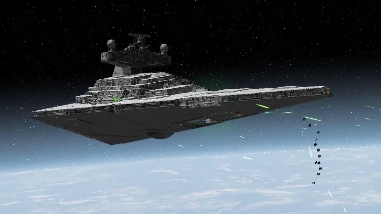 The power of an Imperial 1 Class Star Destroyer. - YouTube