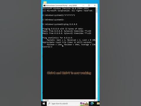 Enable ctrl+c and ctrl+v keys in cmd || copy paste in cmd || 1 - YouTube