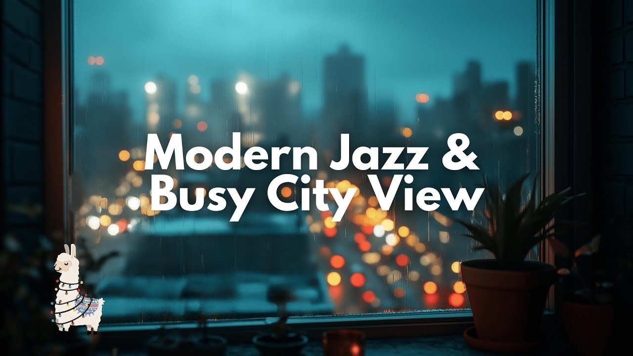 Modern Jazz Mix | Cozy Rainy Window Ambience for Relaxation & Study ...