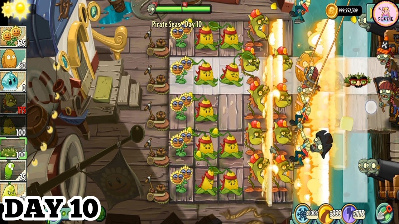 Pirate Seas - Day 10 plants vs zombies 2 level 1 plants special map ...