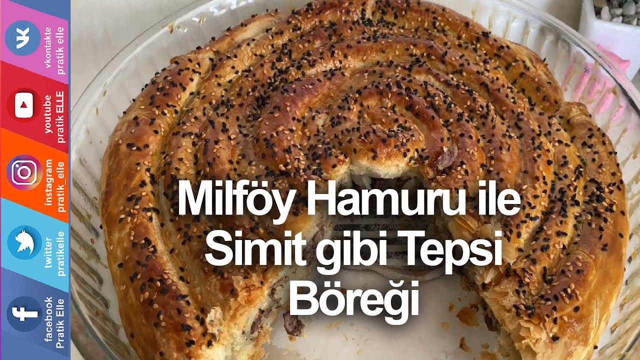 Milföy Hamuru ile simit gibi tepsi böreği,#MilföyHamuru, #TepsiBöreği ...
