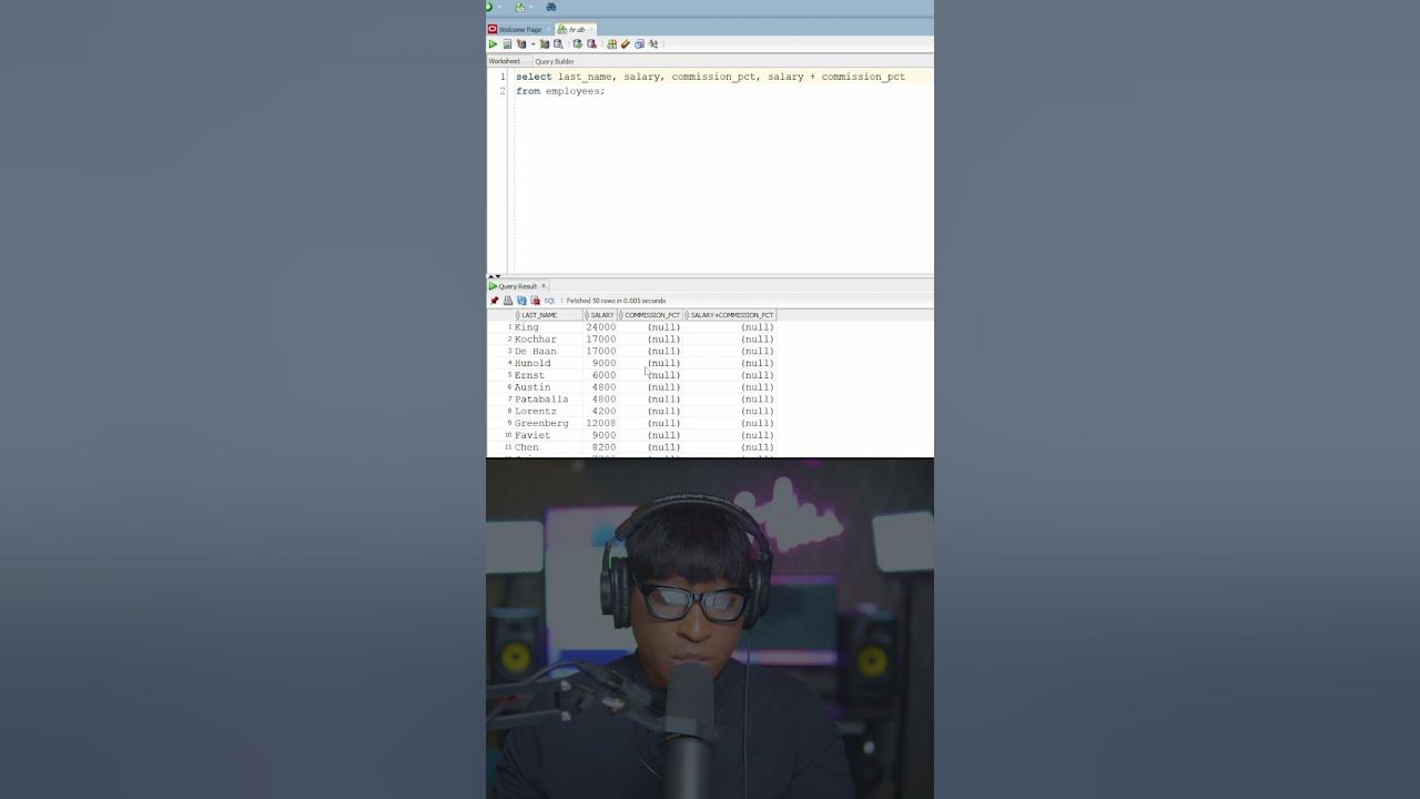 Handling Nulls in oracle | Oracle NVL function #sql #sqltutorial #datamanagement - YouTube