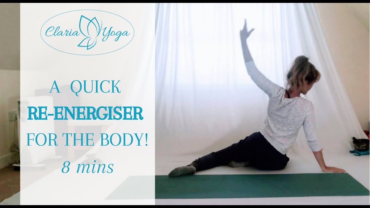 A quick re-energiser for the body | Slow yoga flow | Morning or evening ...