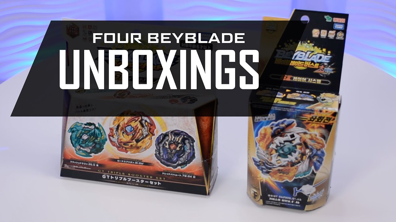 Four Beyblade Unboxings - YouTube