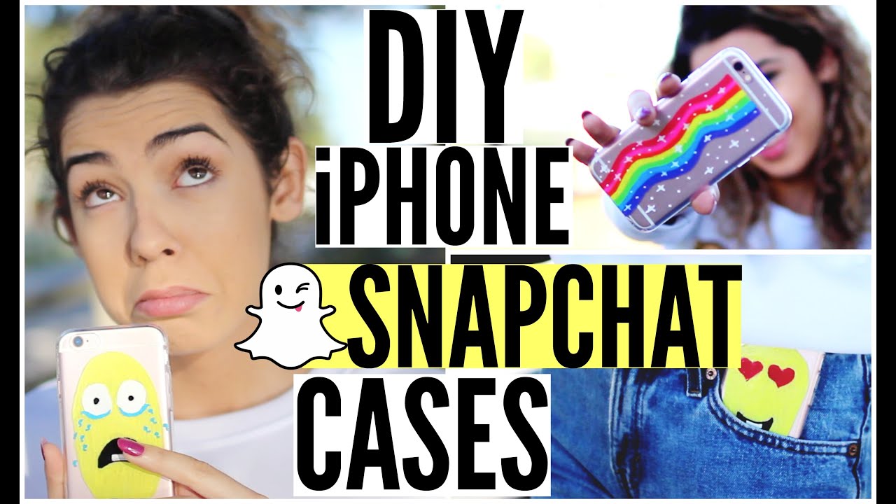 DIY iPhone Cases Snapchat Inspired! - YouTube