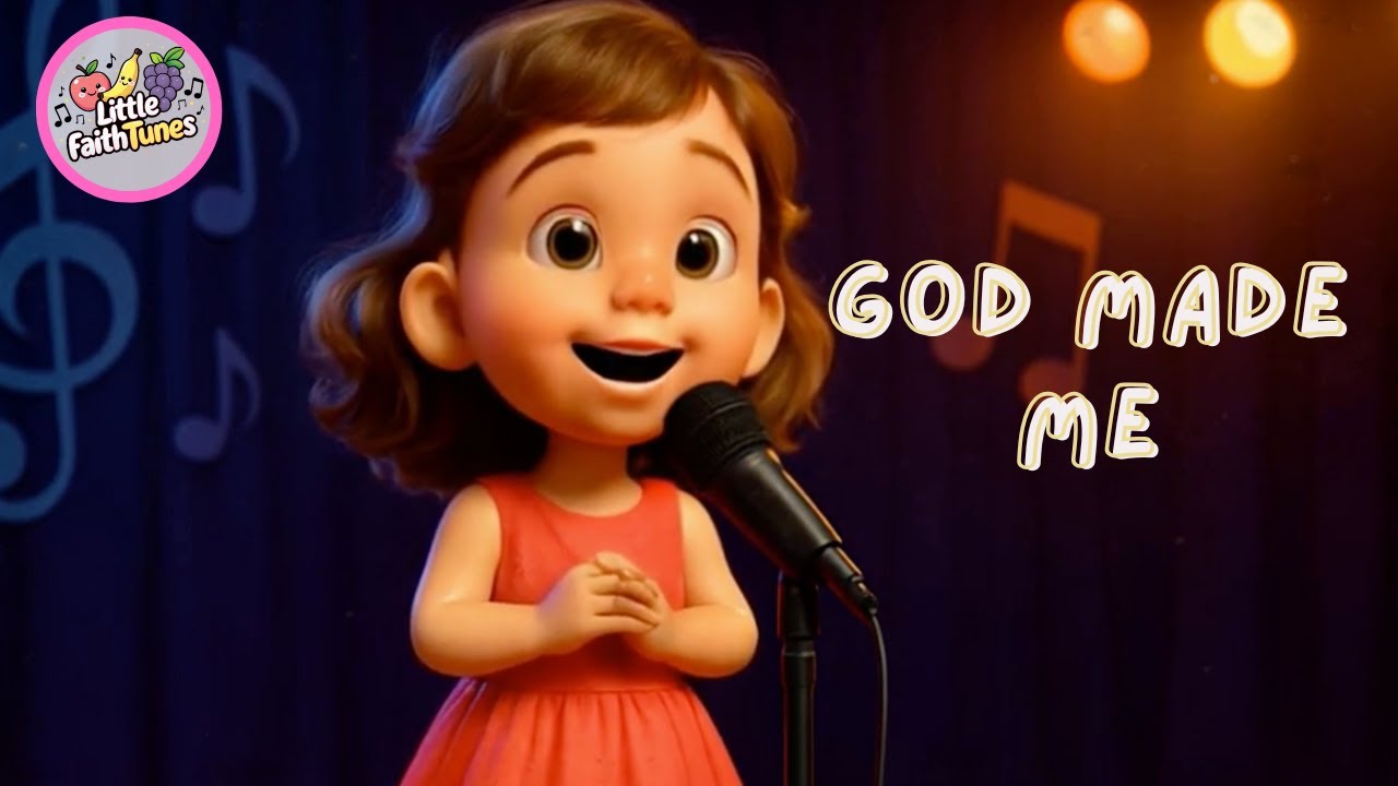 🎵 God Made Me Song | Bible Song for Kids | Little Faith Tunes (Psalm ...