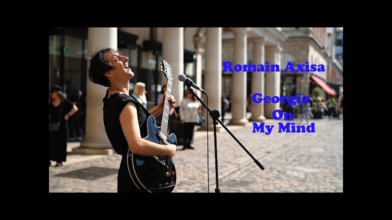Romain Axisa (The Big Push) Georgia On My Mind busking Reaction - YouTube