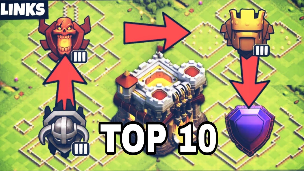 TOP 10 BEST TROPHY PUSHING BASES FOR TH11!! 2024 - YouTube
