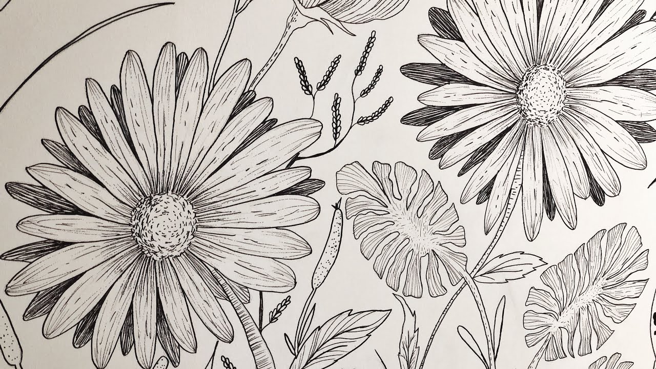 Pen and wall (freehand mural) 03/31/20 - YouTube