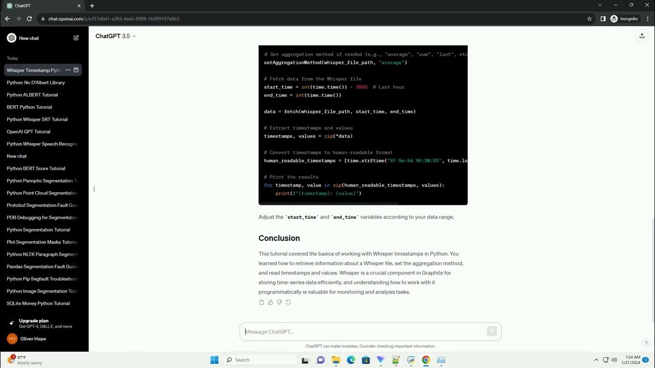 python whisper timestamp - YouTube