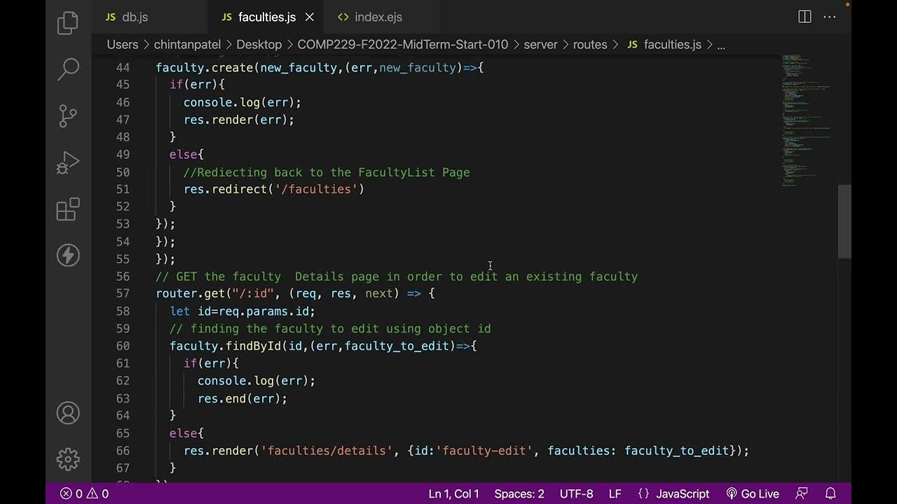 Comp 229 Web Application Development Midterm Exam - YouTube