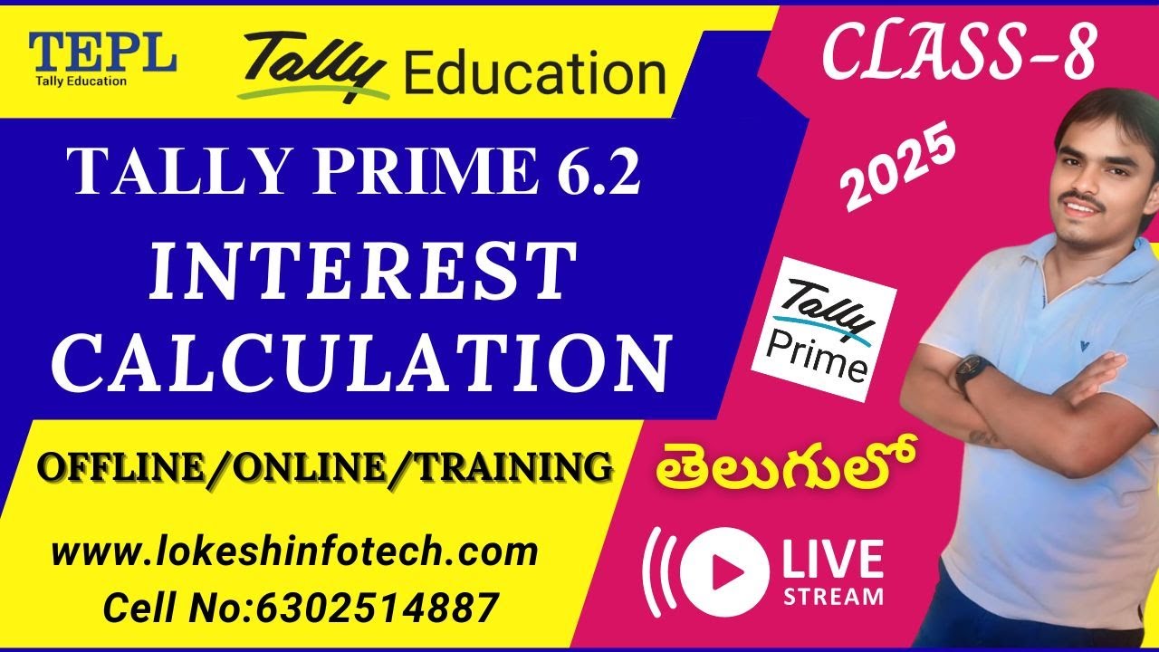 Interest Calculation in Tally Prime – Complete Tutorial - YouTube