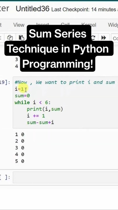 Python Programming Sum of Series/The Trick You Didn't Know! #python #ai - YouTube