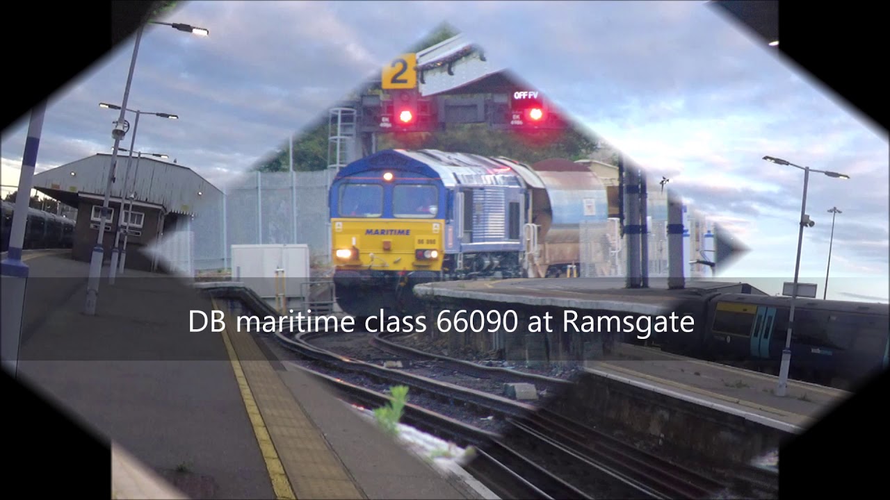 DB maritime class 66090 pulling Autoballesters at ramsgate 02/07/20 ...