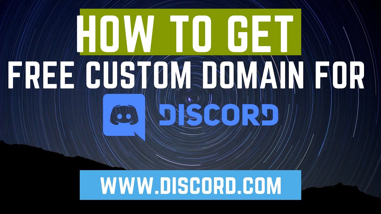 How to get a free domain for your discord server - YouTube