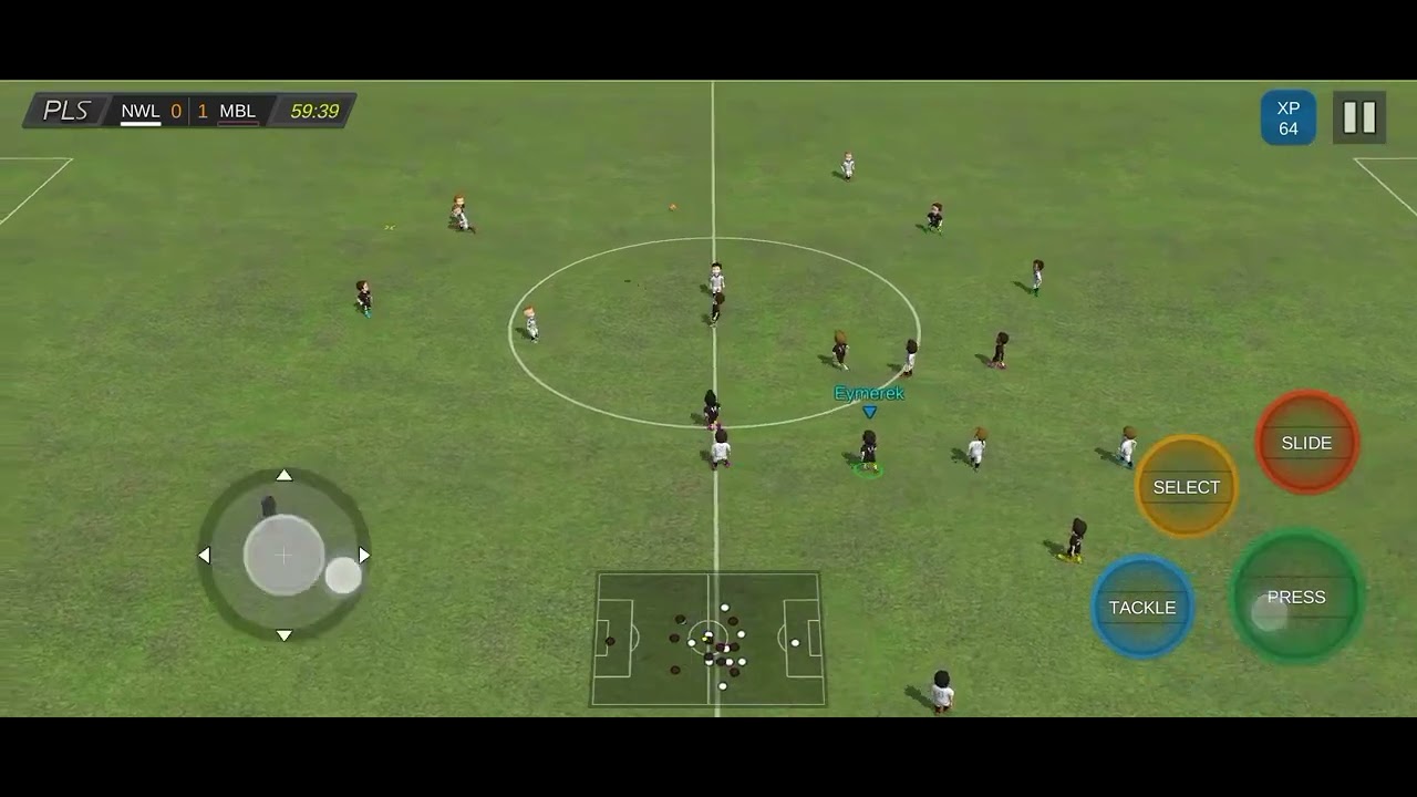 playing a football game(pls-pro league soccer) season 1 week 3/Man Blue ...