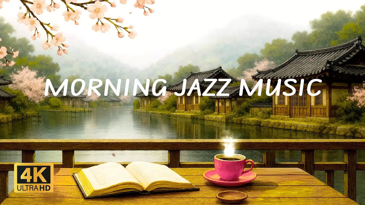 Relaxing Morning Jazz Music at Cozy Porch Ambience ☕ Smooth Jazz ...