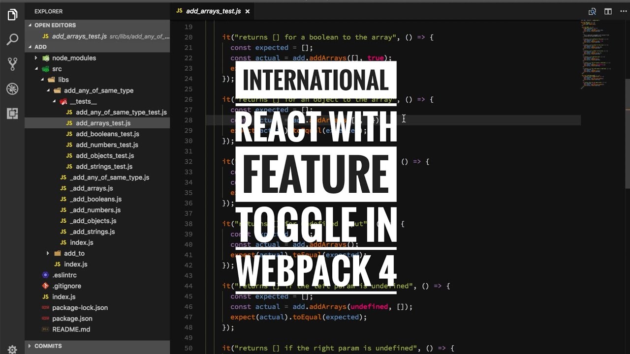 International React with feature toggle in Webpack 4 - YouTube