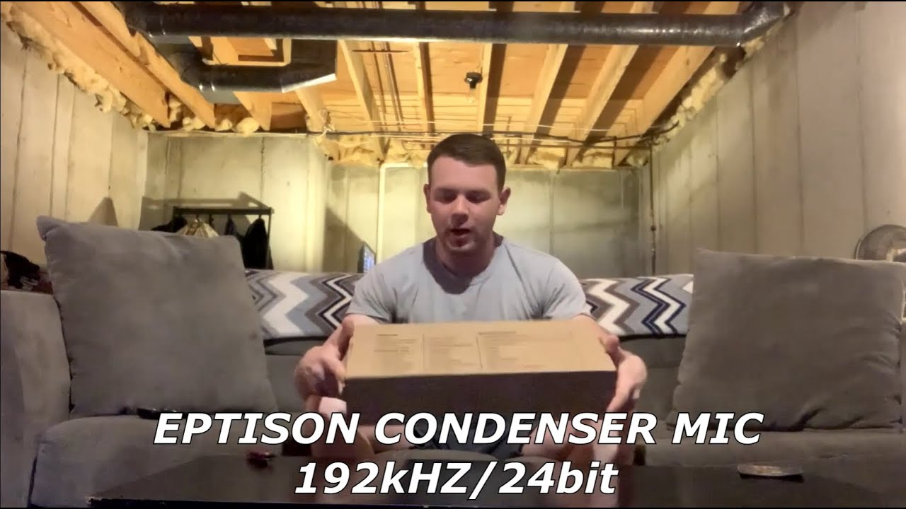 EPTISON Condenser Microphone Unboxing & Setup - YouTube