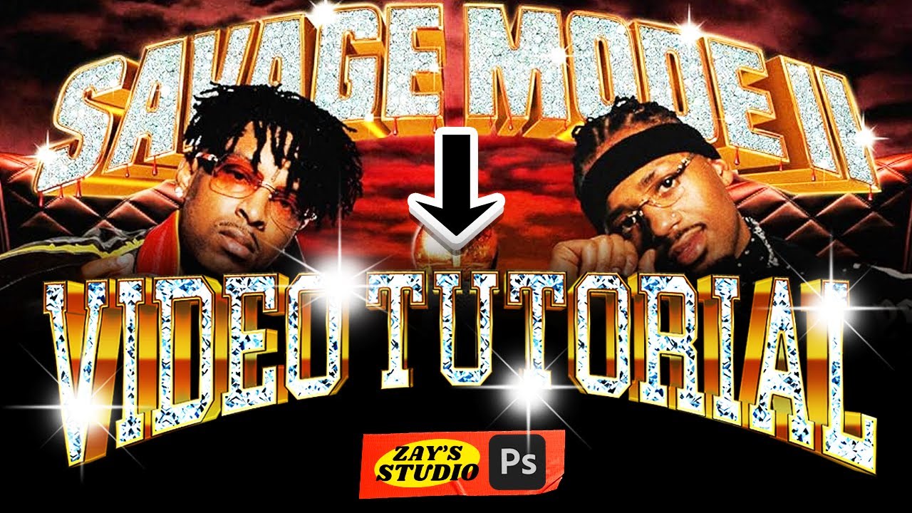 How To Create 3D Bling Pen & Pixel Style Text in Photoshop | Zay's Studio - YouTube