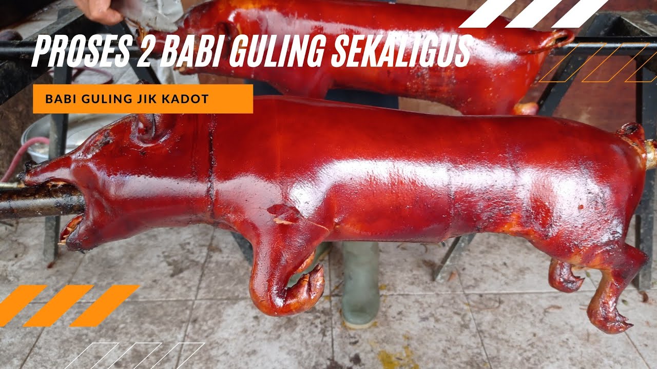 Proses 2 Babi guling sekaligus NIKMAT - YouTube