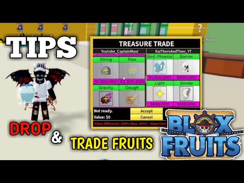 CARA DROP FRUITS & TRADE FRUITS [ BLOX FRUITS ] - ROBLOX - YouTube