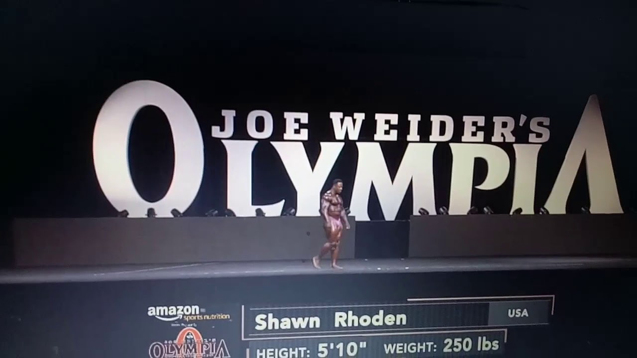 Flexatron shawn Rhoden at mr.olympia 2017 pre judging - YouTube