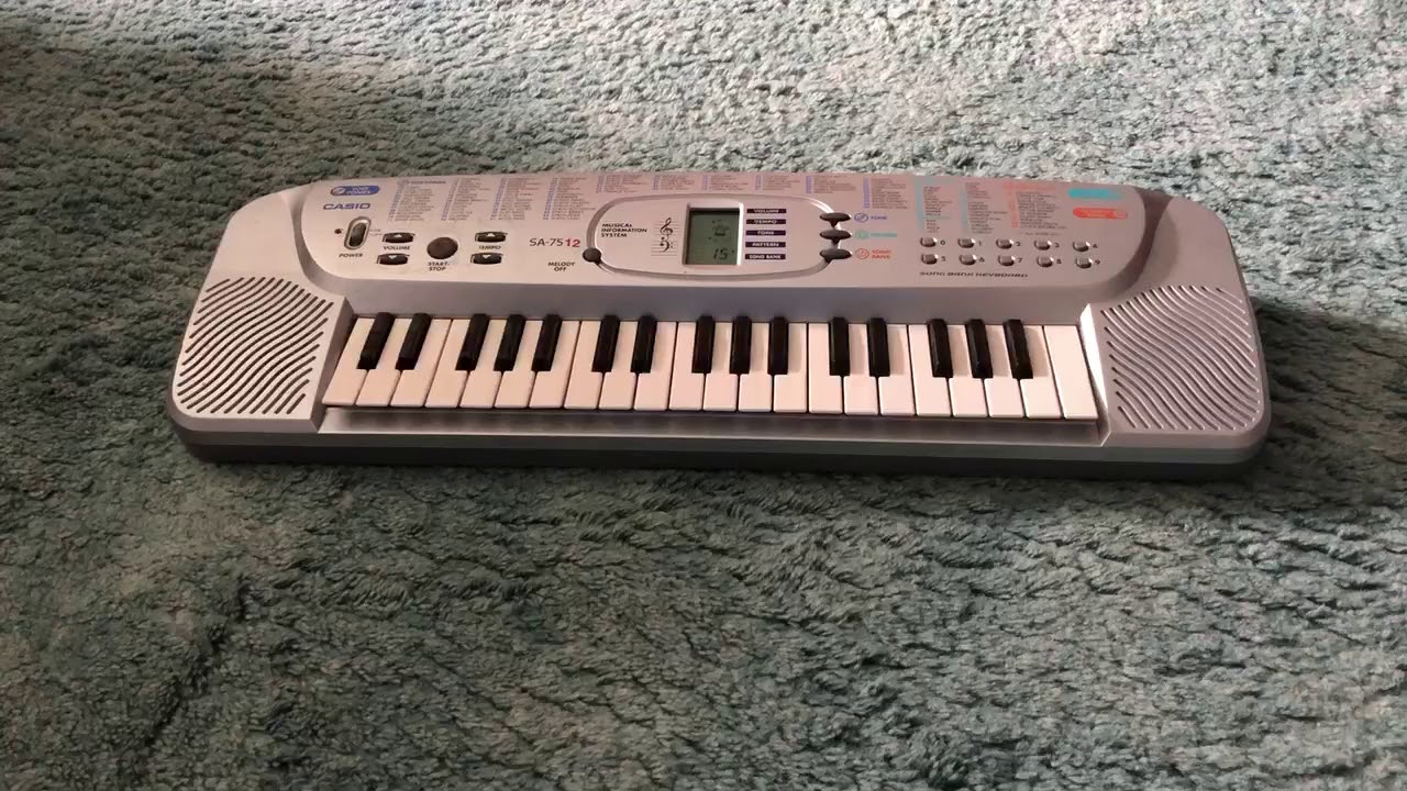 Key Board Casio SA-75 - YouTube