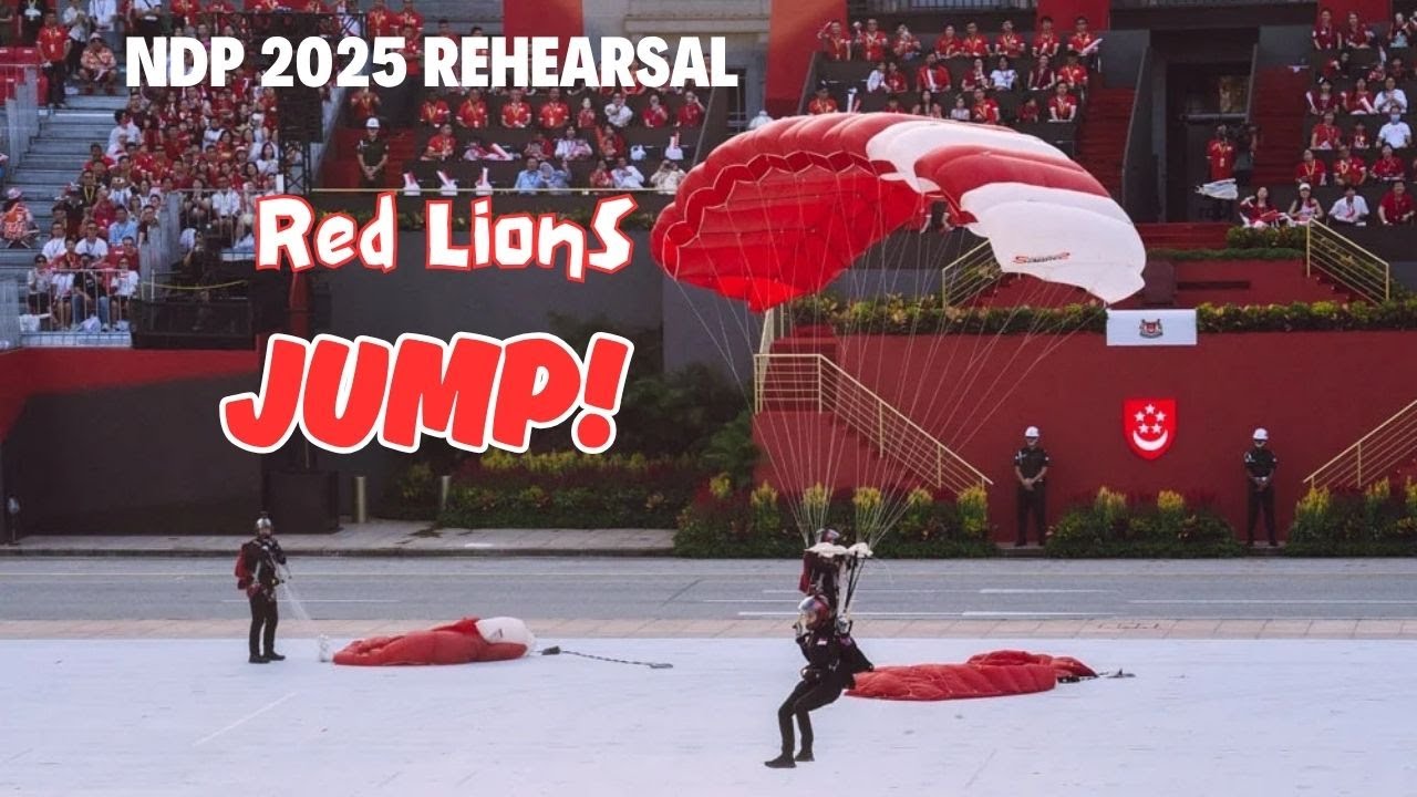 Red Lions | JUMP! NDP Rehearsal 2025 | Singapore - YouTube