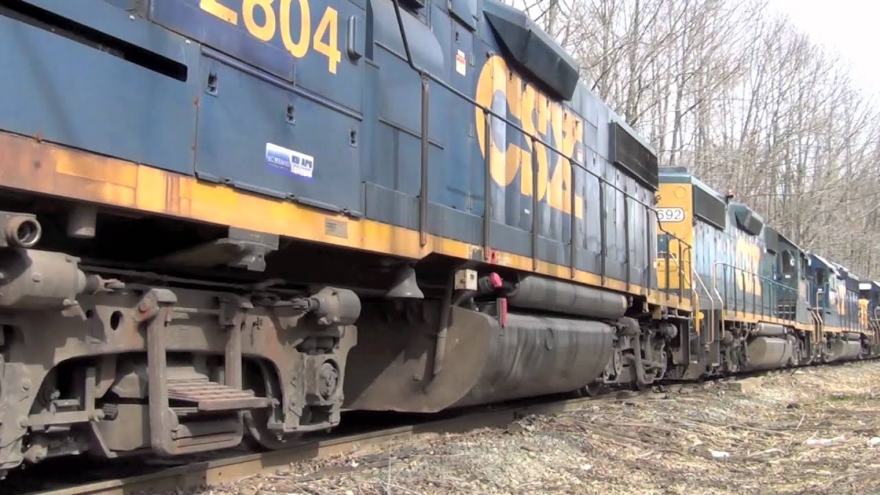 Six EMD's hauling CSX C964! - YouTube