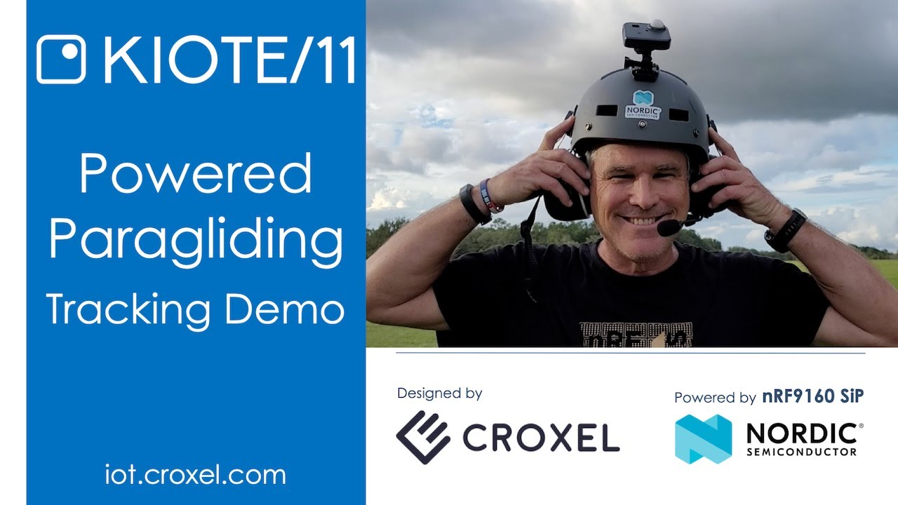 Powered Paragliding GPS Tracking Demo - Cellular IoT KIOTE/11 with ...