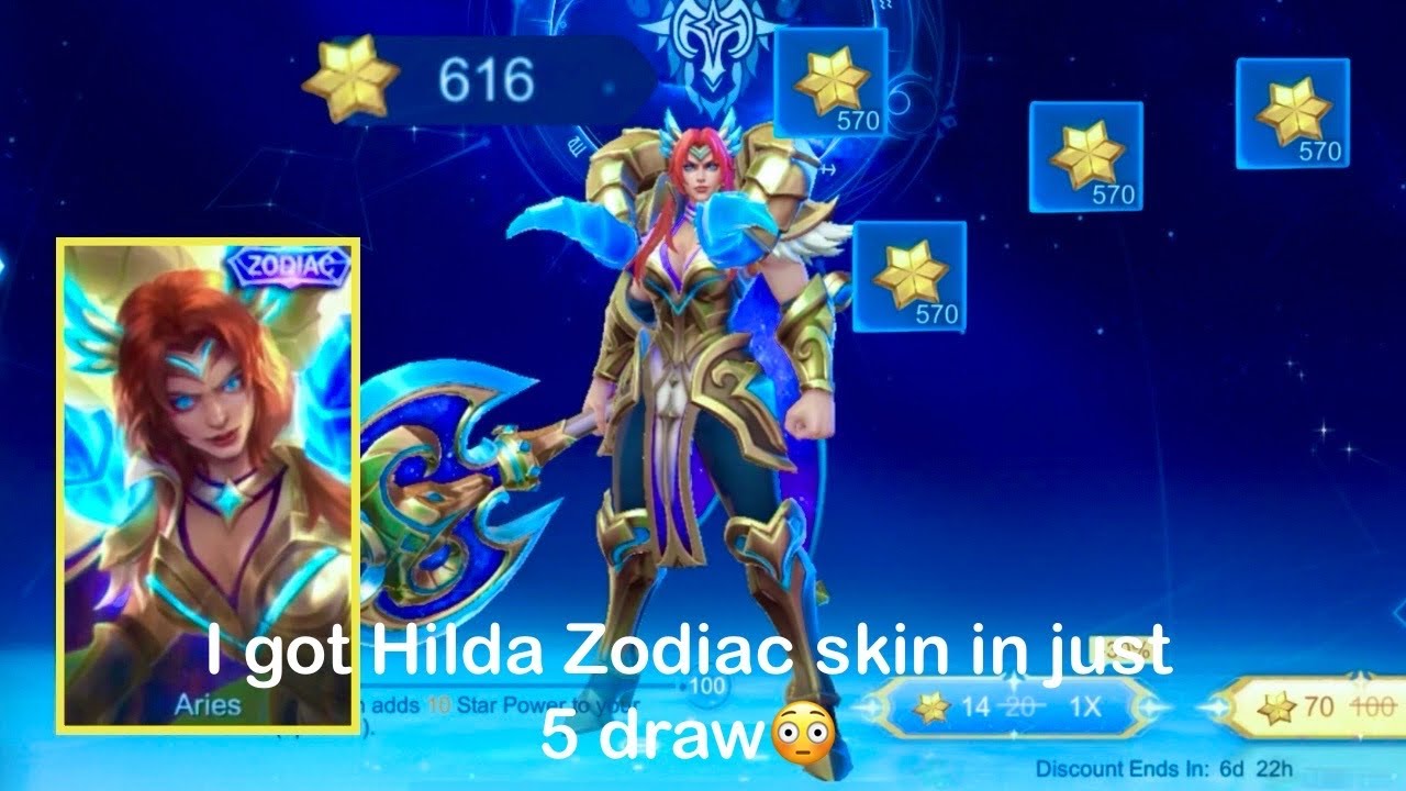 I Got Hilda Aries Skin in JUST 500 COA! 😱 | Mobile Legends - YouTube