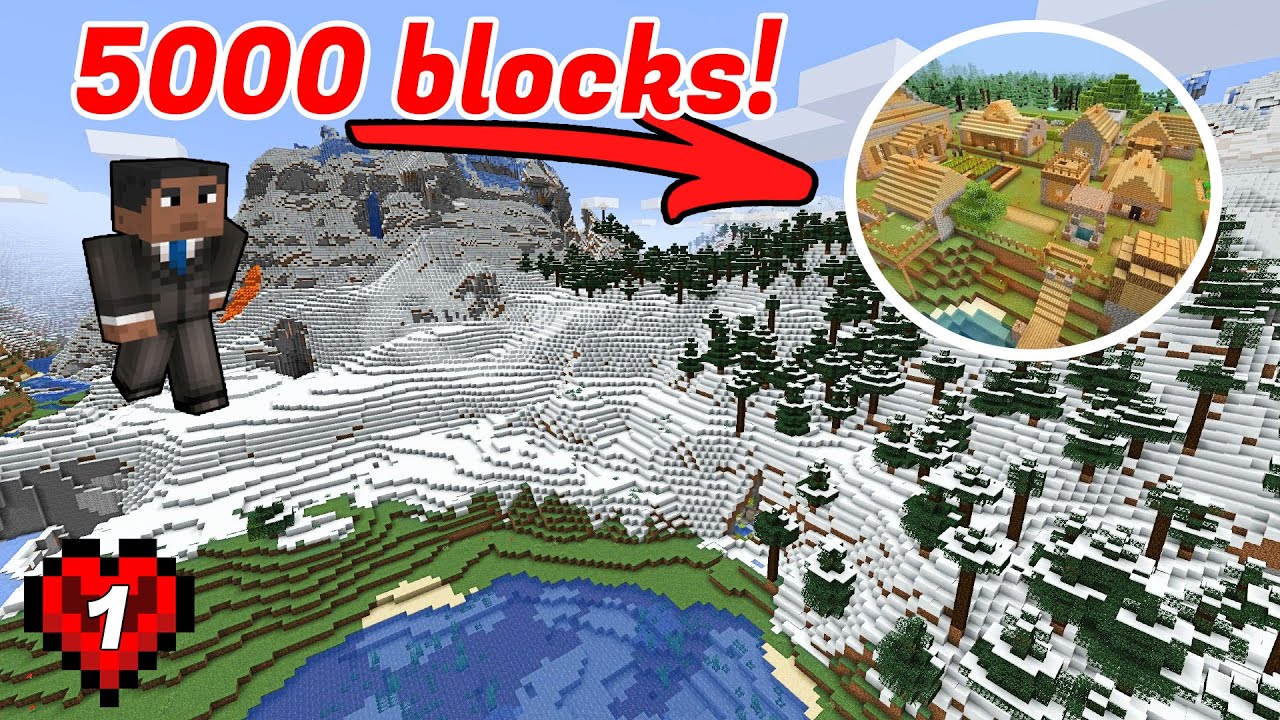 Traveling 5k blocks to find a village : ep1 / Minecraft 1.18 Hardcore ...